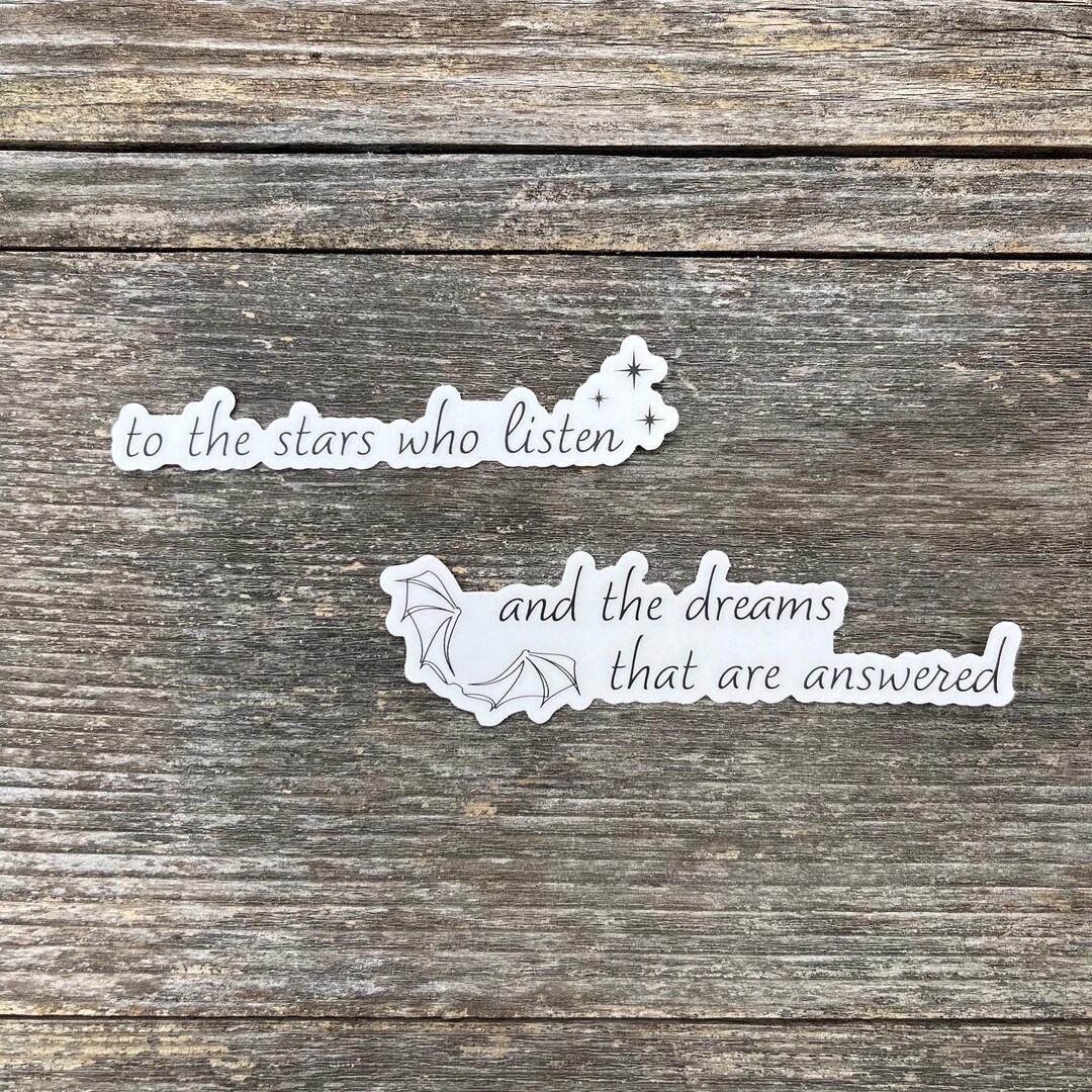 ACOTAR Bundle Sticker | Book Quote Sticker | Inspirational Sticker | to ...
