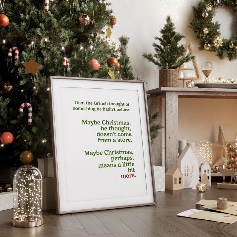 The Grinch Quote Printable and Download | Grinch Christmas Quote | Dr ...