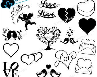 Valentine love birds | Etsy