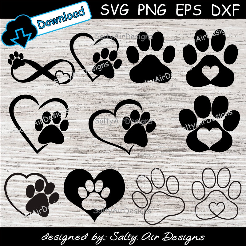 Infinity Paw Svg - Etsy