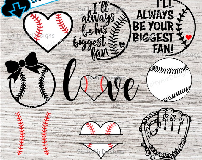 Baseball Digital Cut Files Bundle Digital Files baseball - Etsy