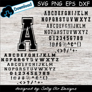 Collegiate Alphabet Bundle Cut File - Frames - Eps, Png, Dxf, Svg ...