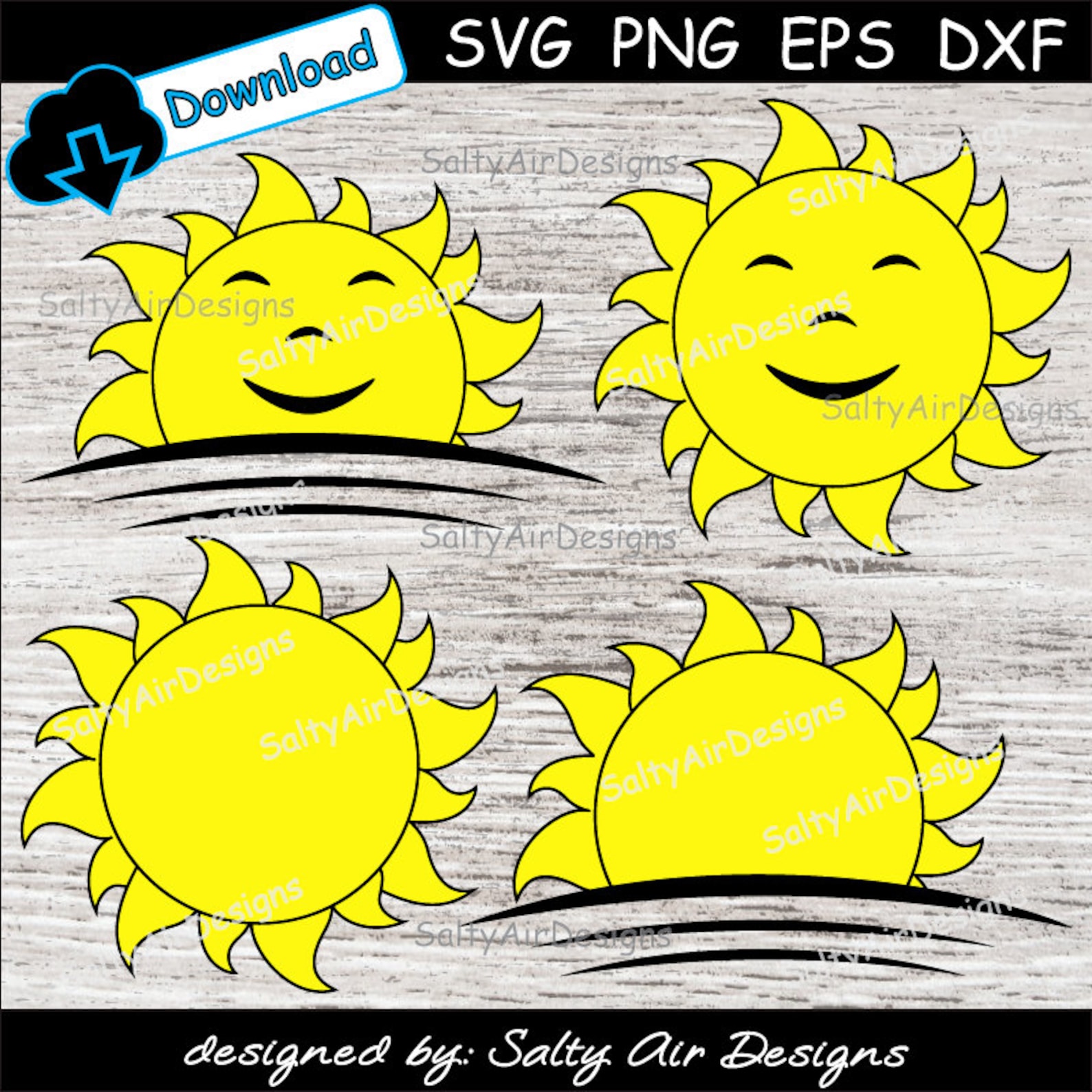 Sunshine Digital Cut Files Bundle Digital File SVG DXF - Etsy