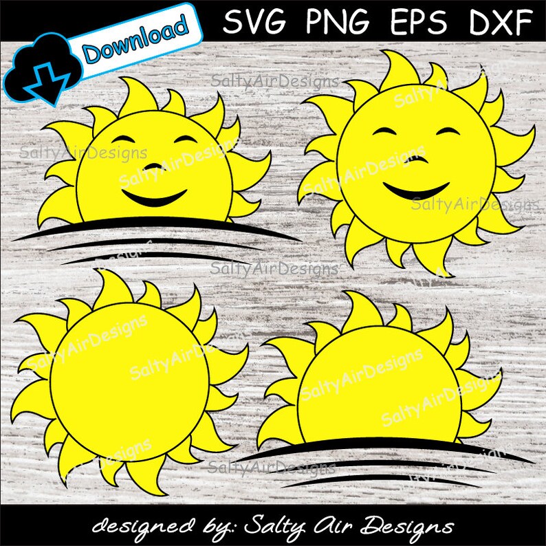 Sunshine Digital Cut Files Bundle Digital File SVG DXF - Etsy
