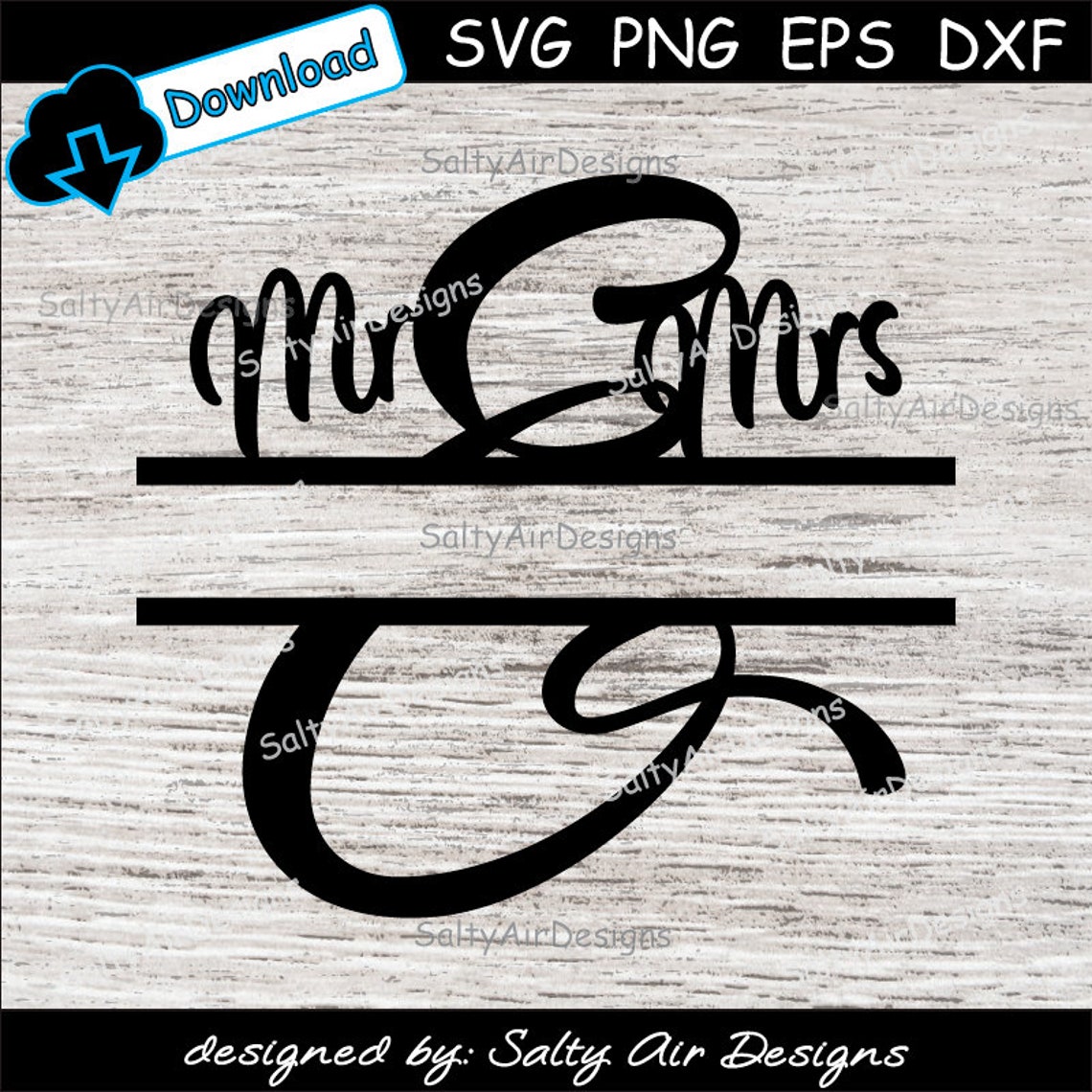 Mr and Mrs Digital Cut File Digital Files Mr & Mrs SVG - Etsy