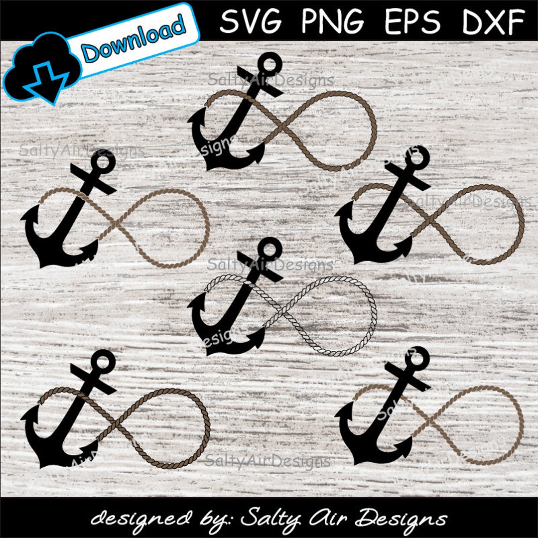 Infinity Rope Anchor Digital Cut Files Bundle - Digital Files ...