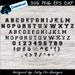 Collegiate Alphabet Bundle Cut File - Frames - Eps, Png, Dxf, Svg ...