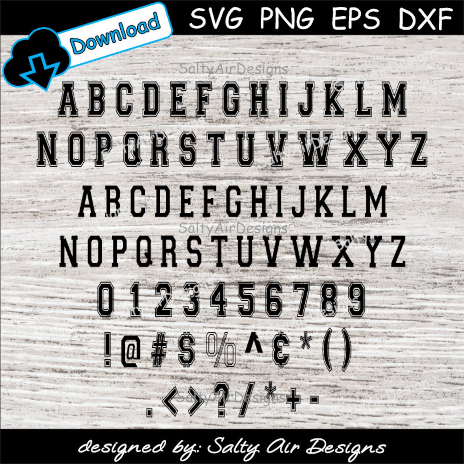 Collegiate Alphabet Bundle Cut File Frames Eps, Png, Dxf, Svg ...
