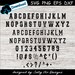 Collegiate Alphabet Bundle Cut File - Frames - Eps, Png, Dxf, Svg ...