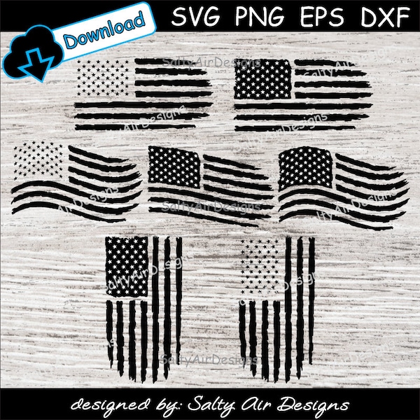 Distressed Flag - Etsy
