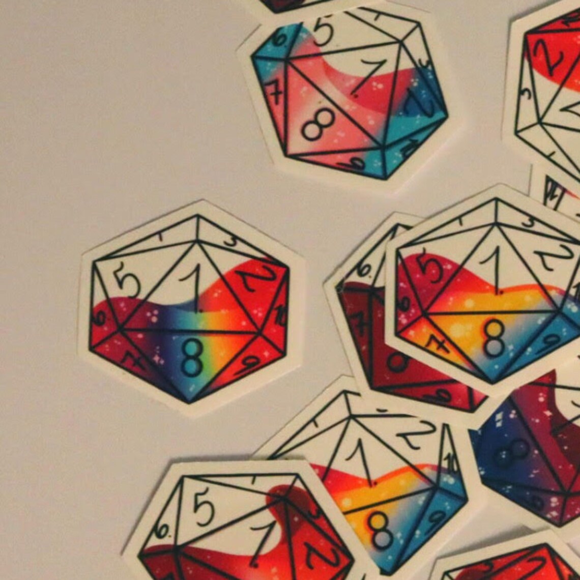 Gay Pride Dice Sticker - Etsy