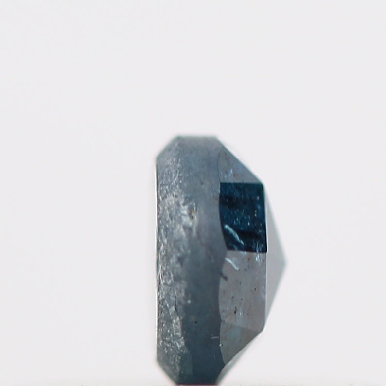 Blue Diamond Fancy Blue Color Round Rose Cut Diamond Rose | Etsy