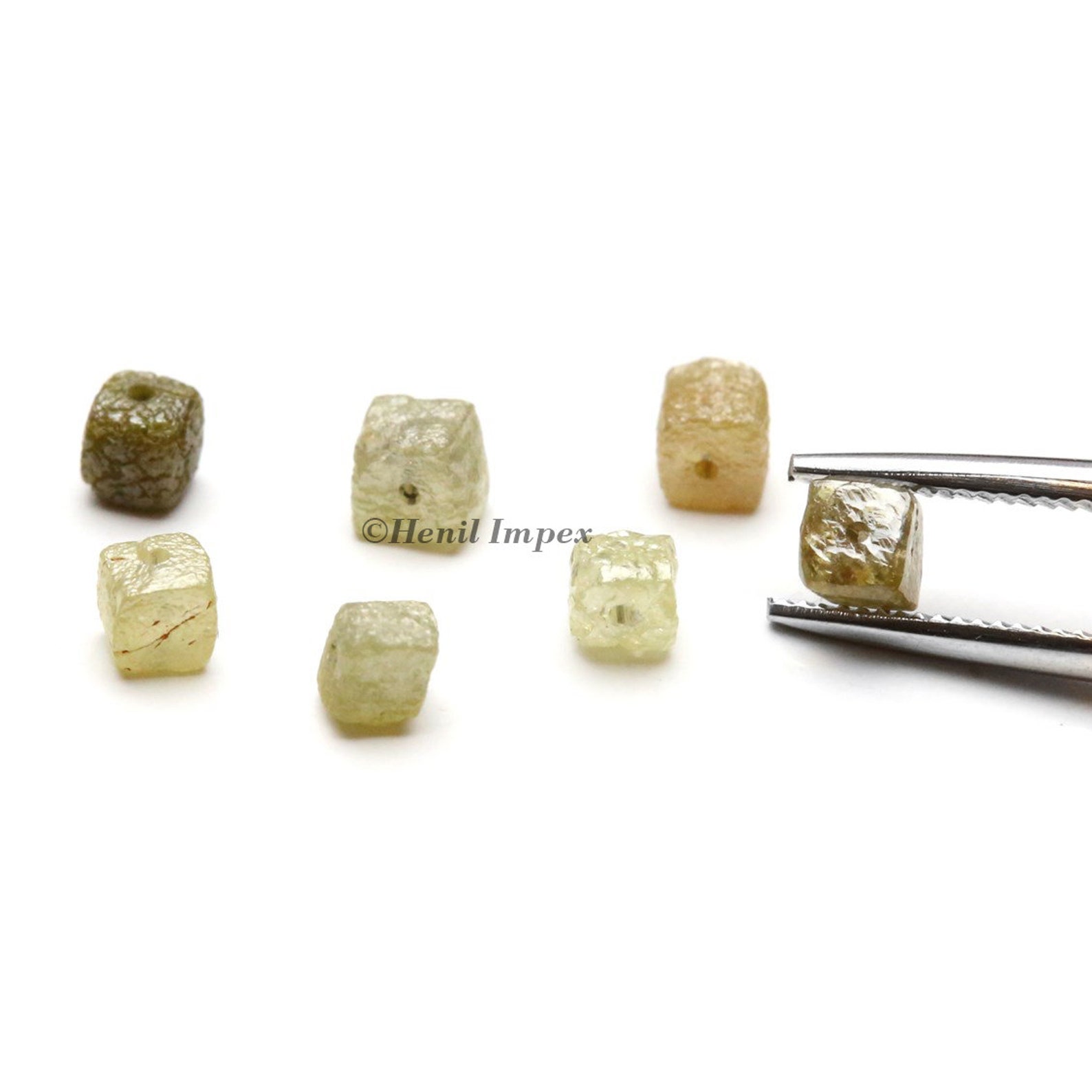 2.00-3.00 Mm Natural Cube Shape Rough Loose Diamonds With - Etsy