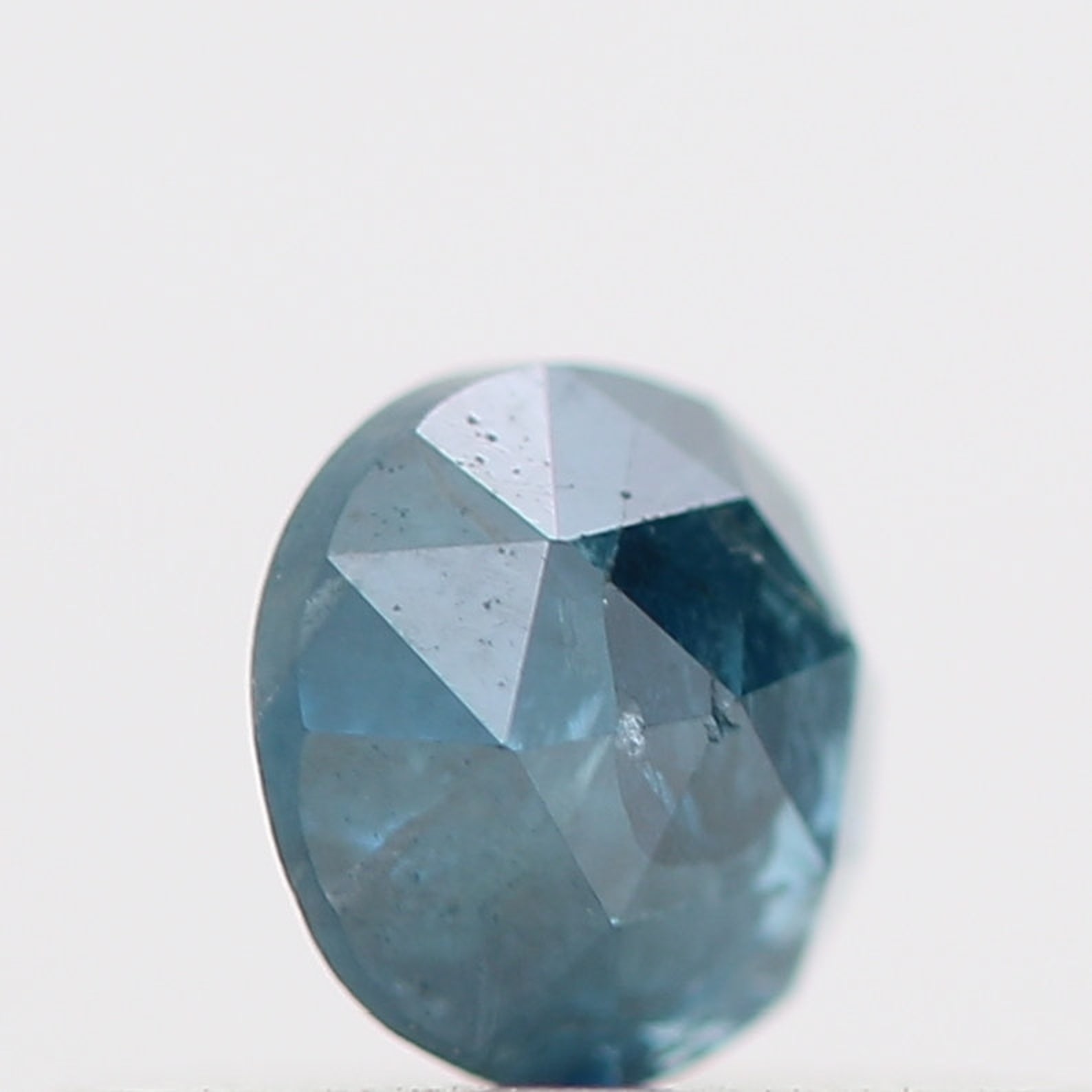 Fancy Blue Color Diamond - Natural Blue Round Rose Cut Diamond - Rose ...