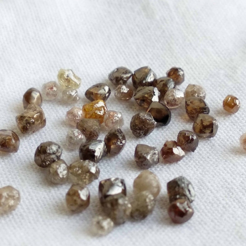 Diamant brut naturel Lot de diamants bruts bruts multicolores sans ...