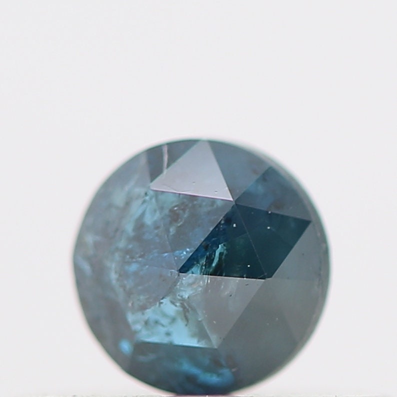 Blue Diamond - Fancy Blue Color Round Rose Cut Diamond - Rose Cut ...