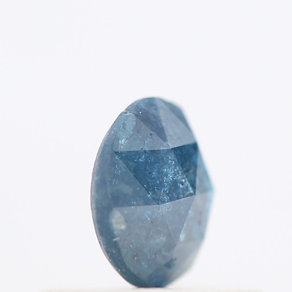 Blue Diamond Fancy Blue Color Round Rose Cut Diamond Rose | Etsy