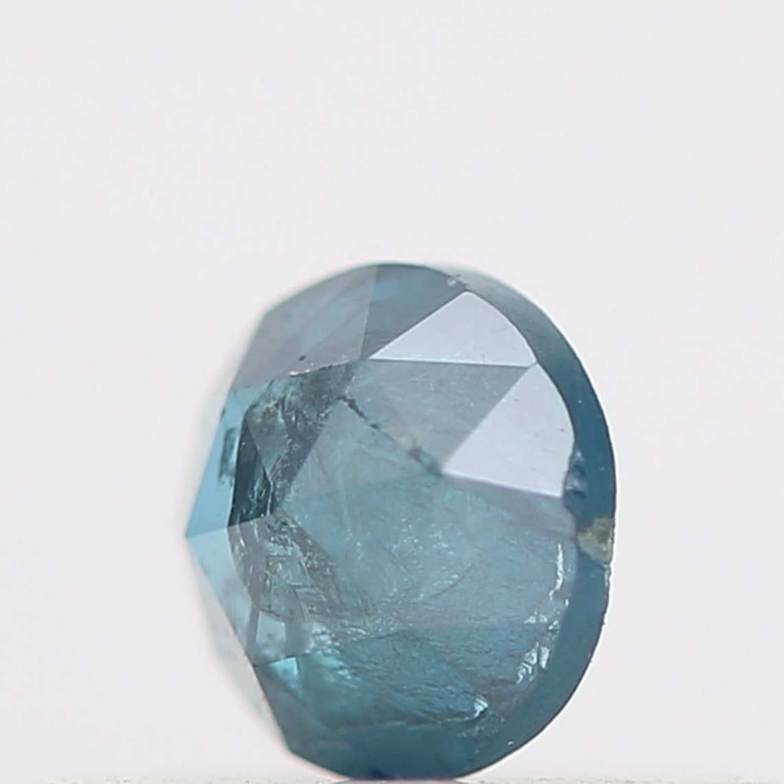 Fancy Blue Color Diamond - Natural Blue Round Rose Cut Diamond - Rose ...
