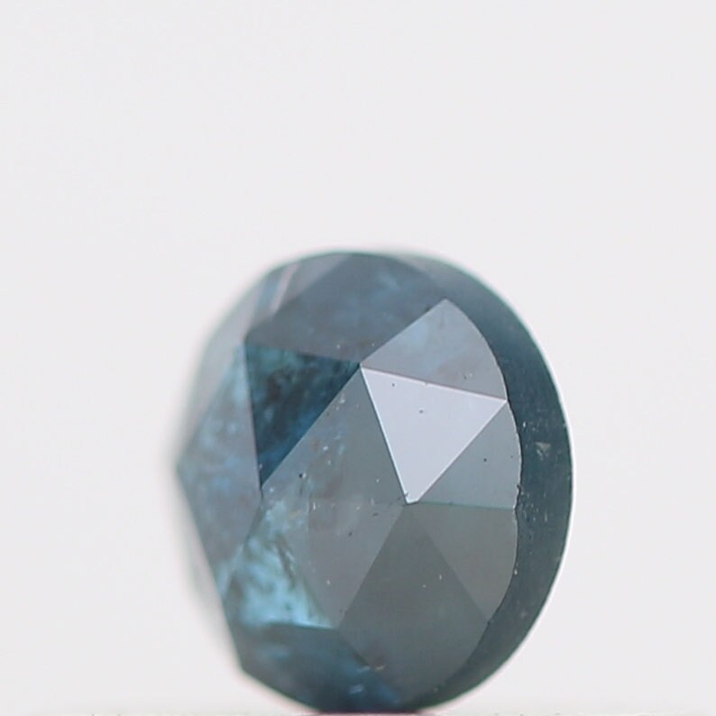 Blue Diamond - Fancy Blue Color Round Rose Cut Diamond - Rose Cut ...