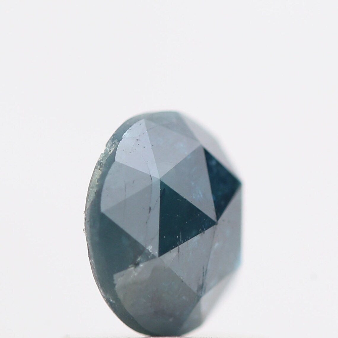 Rose Cut Diamond - Fancy Blue Color Round Rose Cut Diamond - Rose Cut ...