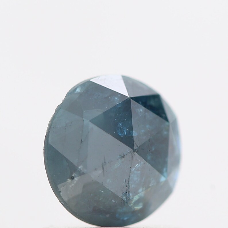 Rose Cut Diamond - Fancy Blue Color Round Rose Cut Diamond - Rose Cut ...