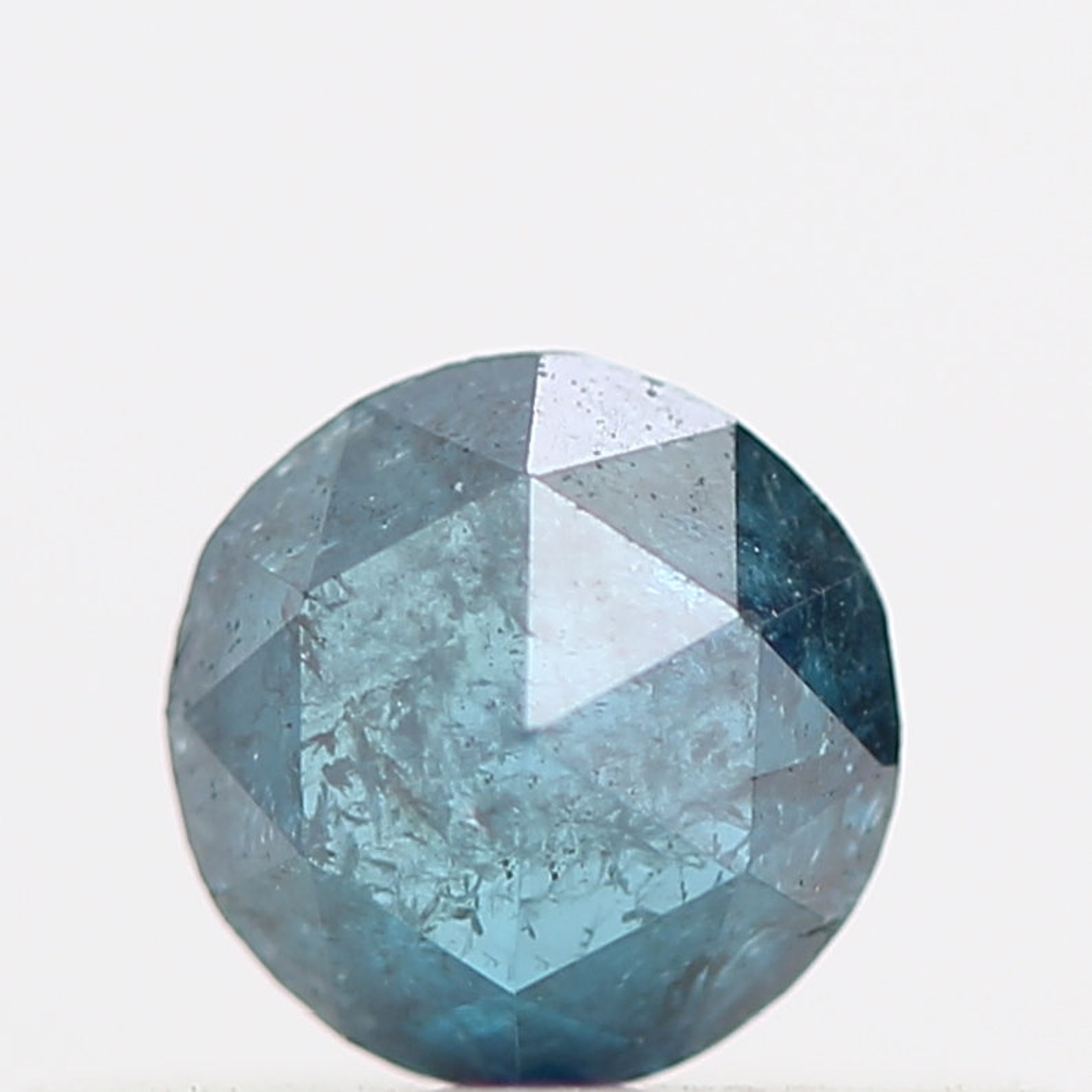 Rose Cut Diamond Fancy Blue Color Round Rose Cut Diamond | Etsy