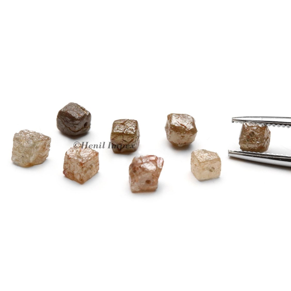 2.00-3.00 Mm Natural Cube Shape Rough Loose Diamonds With - Etsy