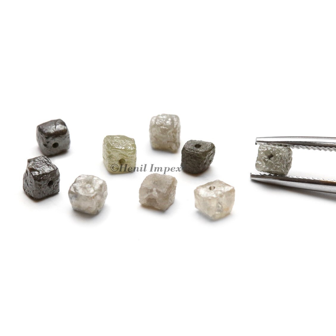 2.00-3.00 Mm Natural Cube Shape Rough Loose Diamonds With - Etsy