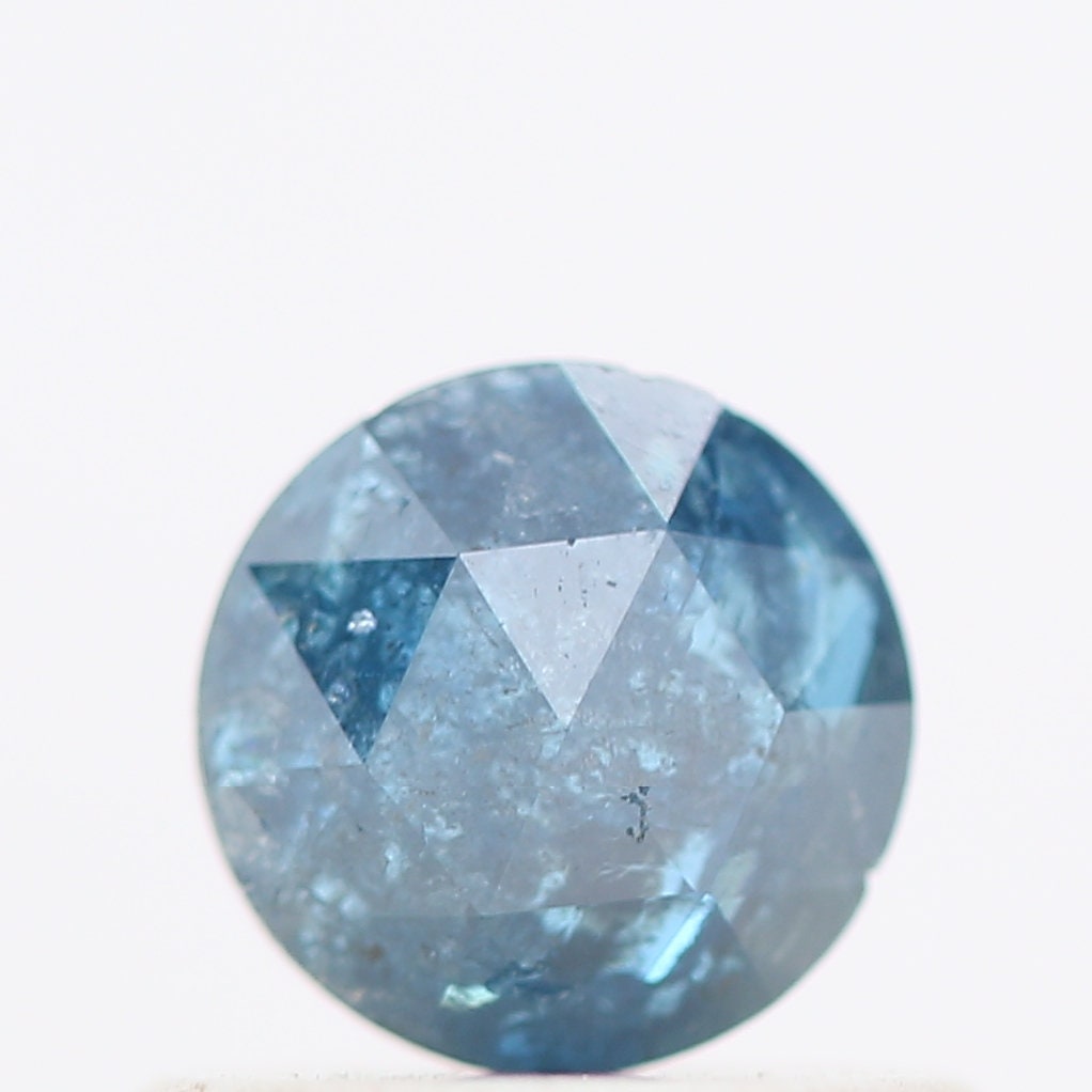 Blue Diamond - Fancy Blue Color Round Rose Cut Diamond - Rose Cut ...