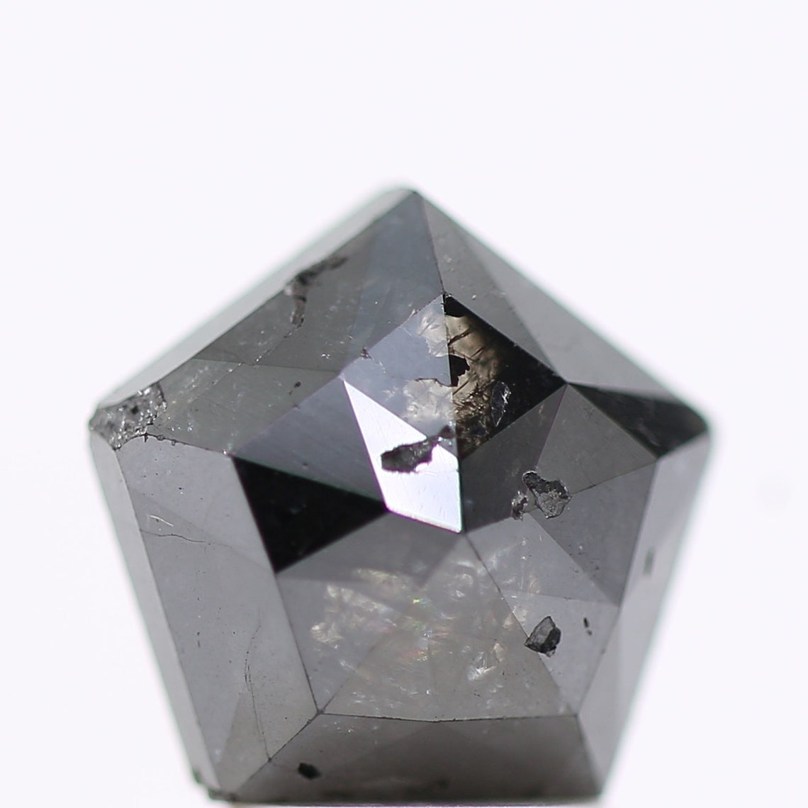 50% Off Natural Black Diamond Hexagon Diamond Wholesale | Etsy