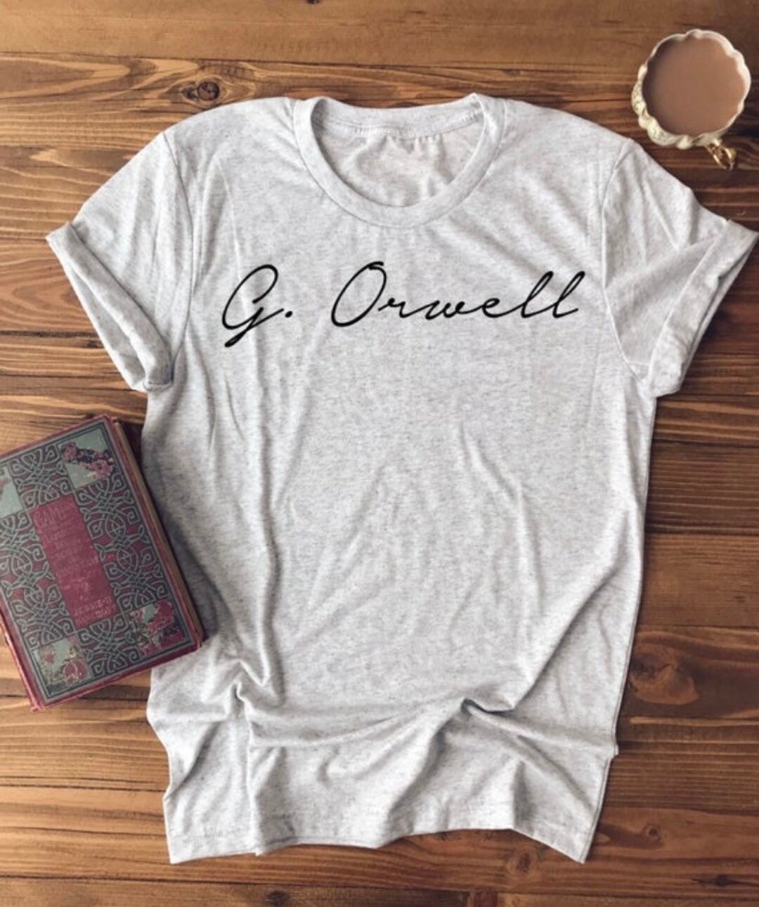 George Orwell - Classic Author Signature - Short-sleeve Unisex T-shirt ...