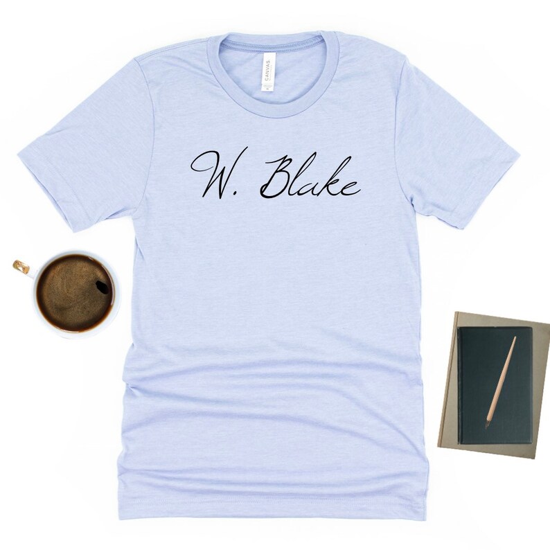 William Blake Classic Author Signature Short Sleeve Unisex - Etsy