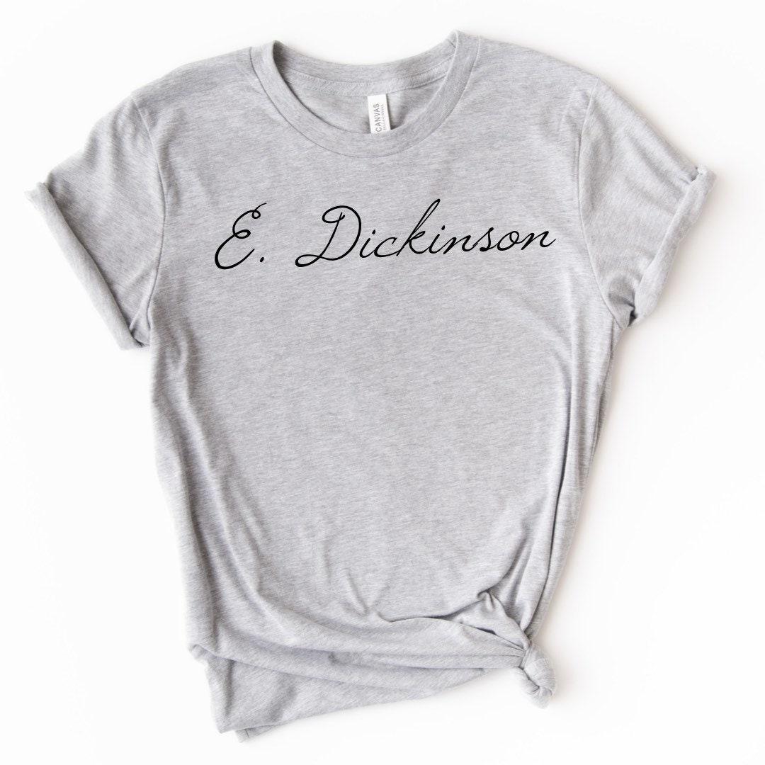 Emily Dickinson Classic Author Signature short-sleeve | Etsy