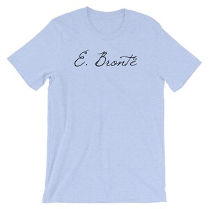Emily Brontë Classic Author Signature Short-sleeve Unisex - Etsy