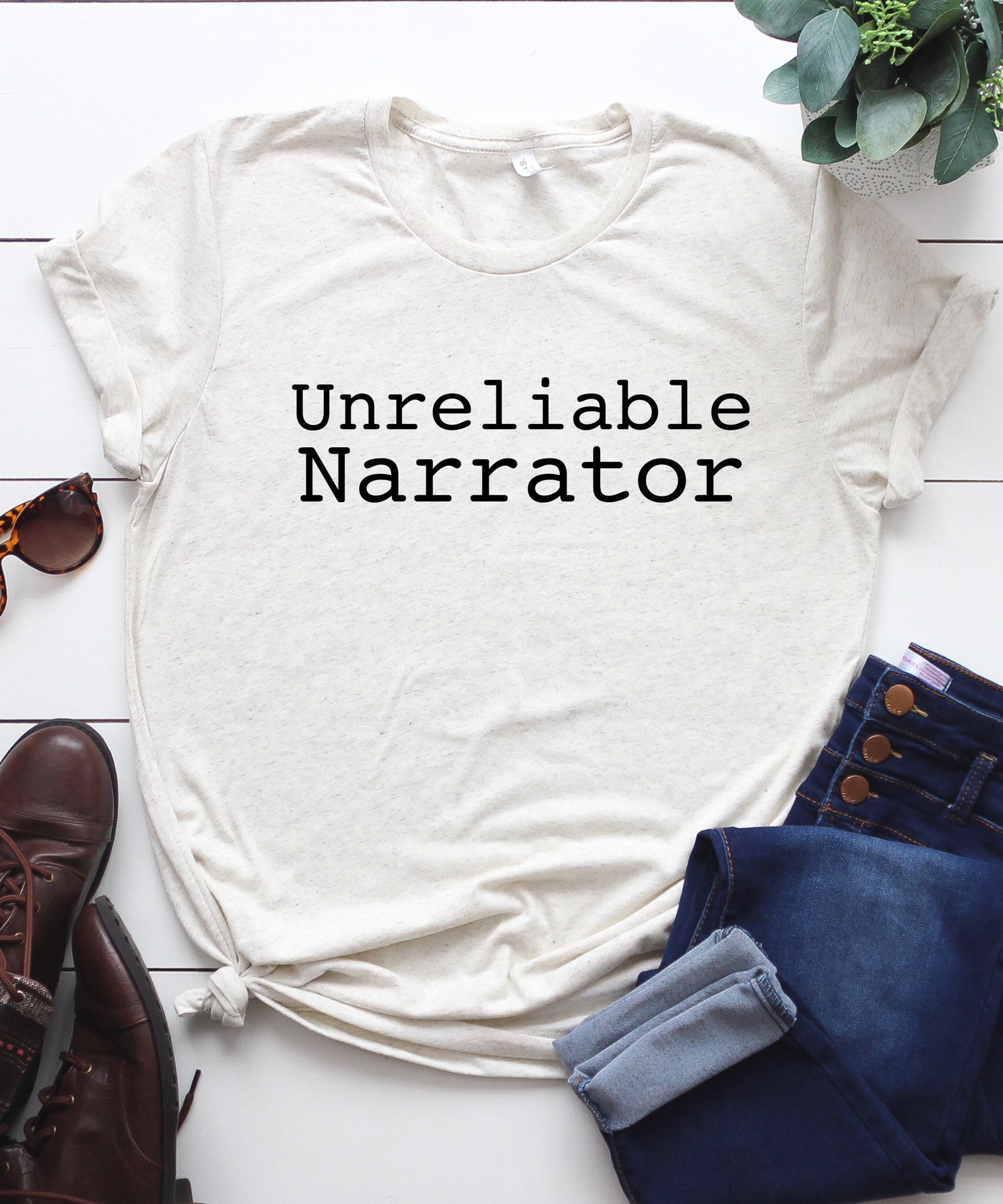 Unreliable Narrator - Short Sleeve Unisex T-shirt - Etsy