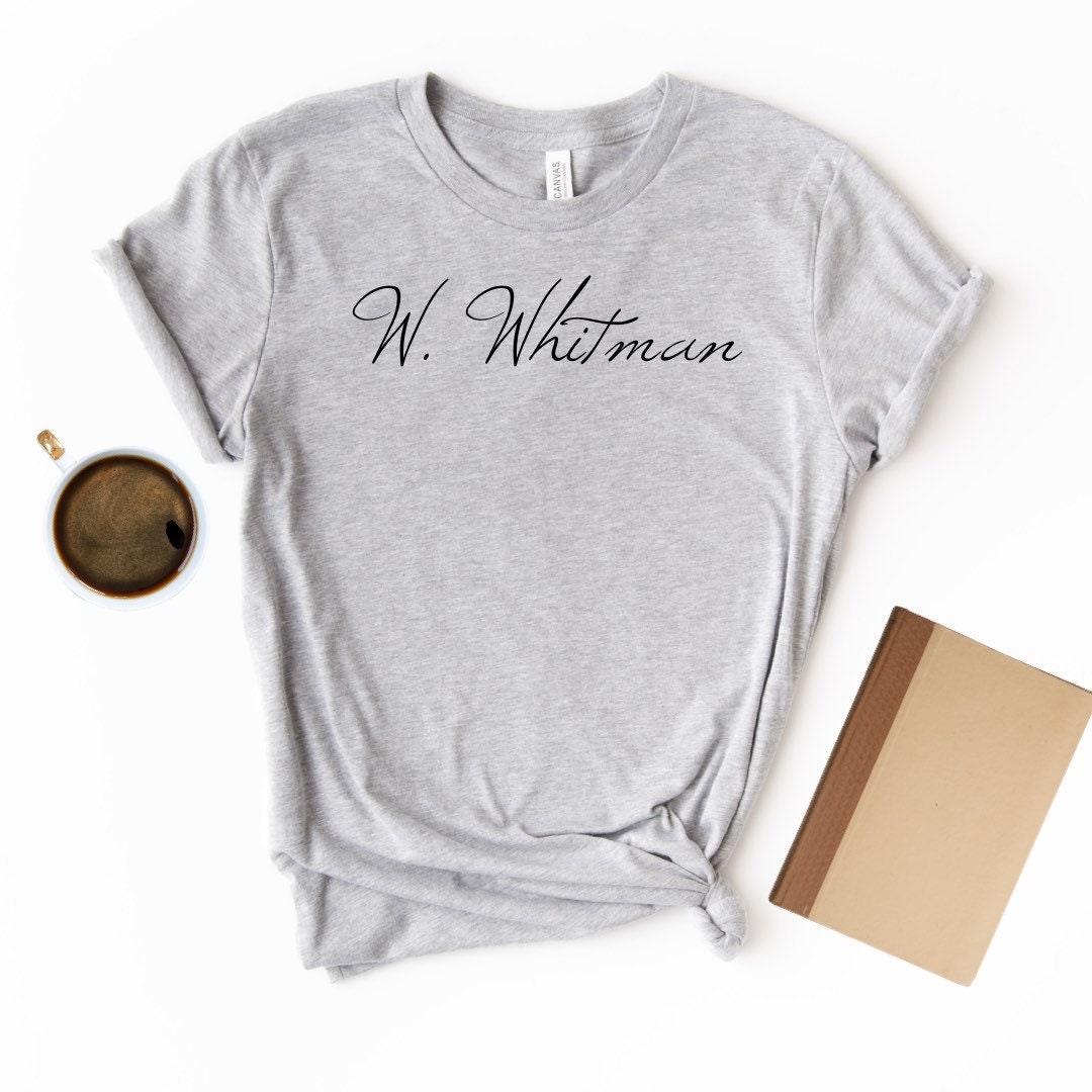Walt Whitman Classic Author Signature Short-sleeve Unisex T-shirt ...