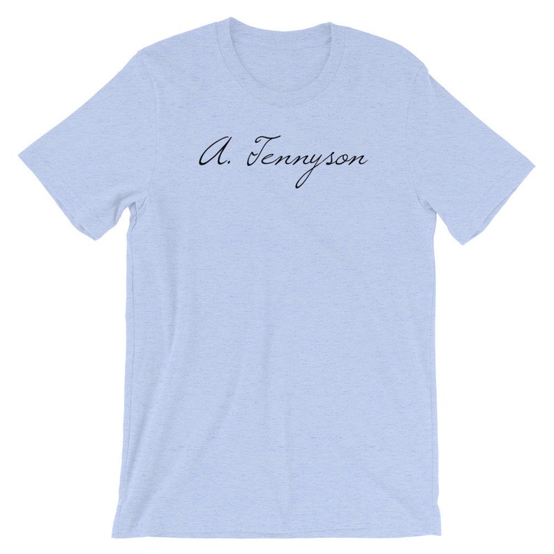 Alfred Lord Tennyson Classic Author Signature Short-sleeve - Etsy