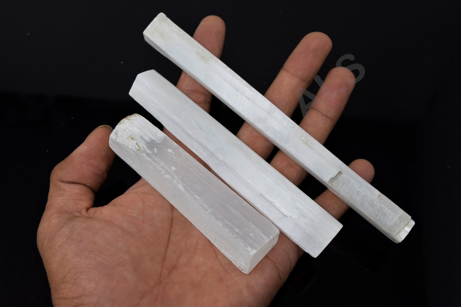 Selenite Rough Stick for Reiki & Cleansing the Aura Raw | Etsy