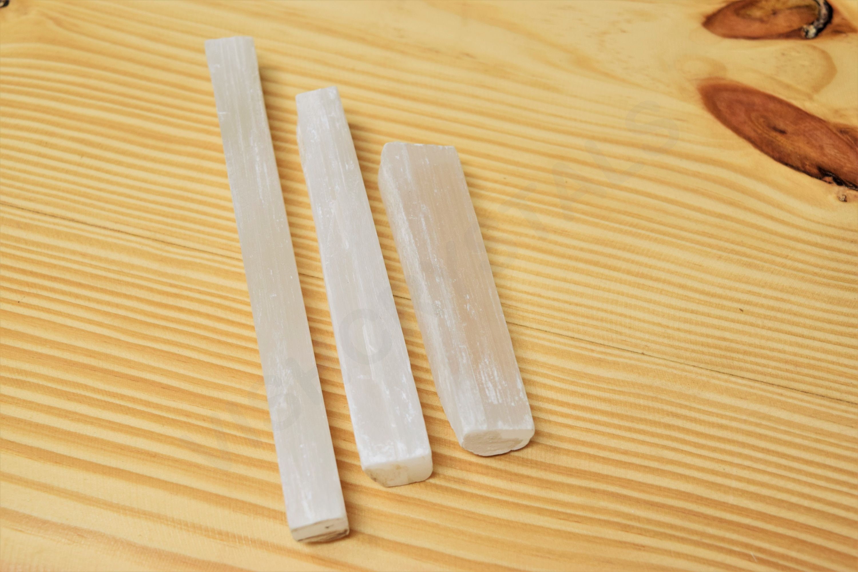 Selenite Rough Stick for Reiki & Cleansing the Aura Raw | Etsy