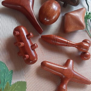7pcs Traditional Wooden Hand Foot Back Body Massage Therapy Tool Hand ...