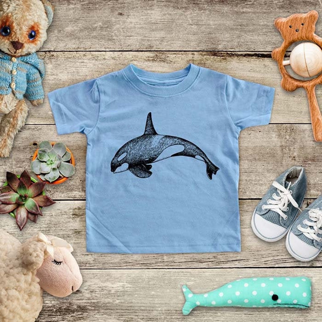 Orca or Stingray or Squid or Dugong Manatee Sea Ocean Animal Shirt Baby ...