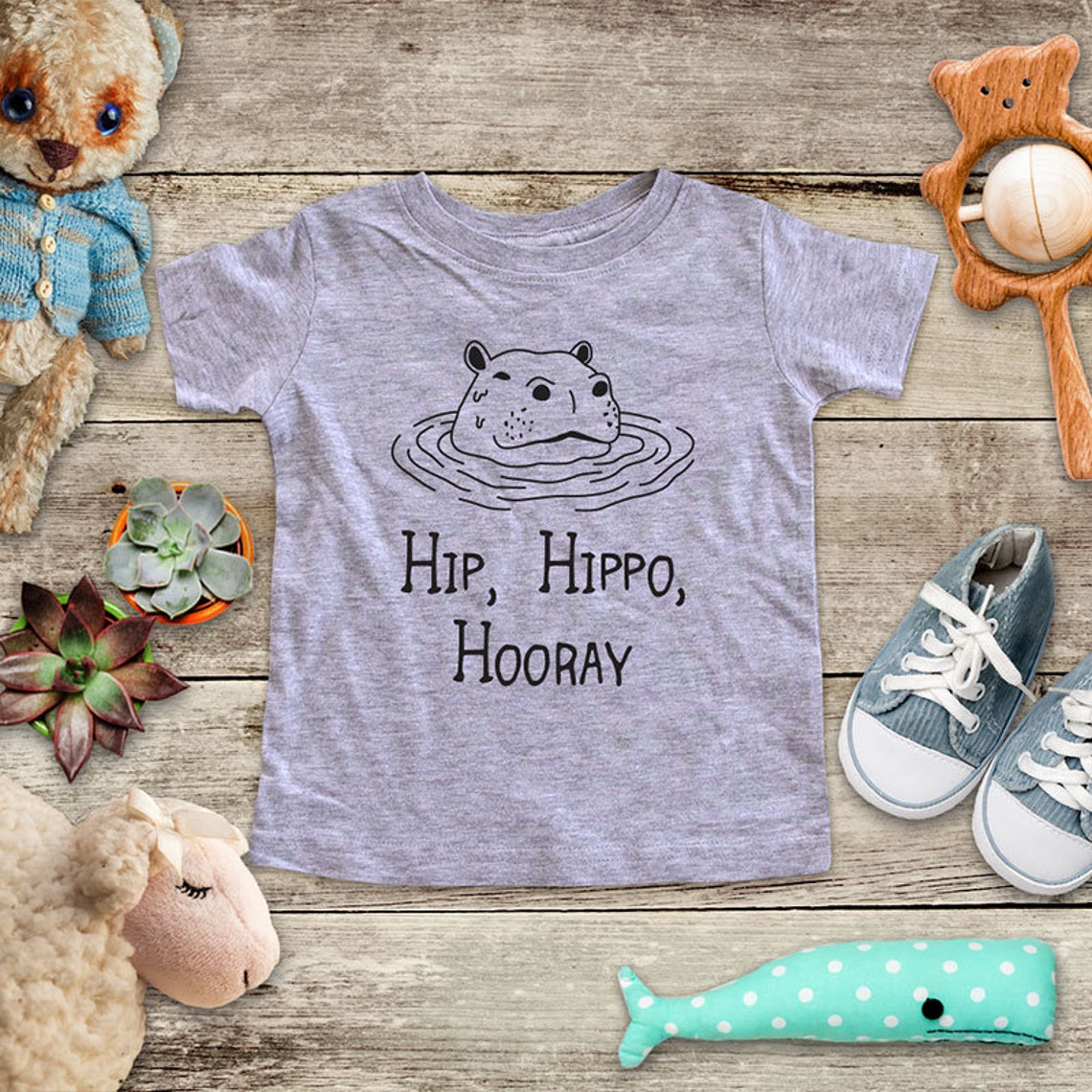 Hip Hippo Hooray D1 Hippopotamus Cute Zoo Animal Funny Baby | Etsy