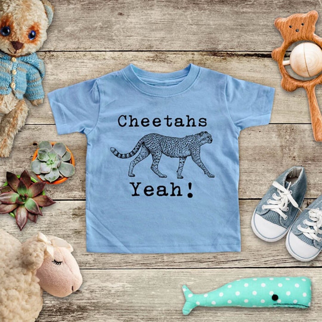 Cheetahs Yeah! Cheetah Animal Zoo Trip Baby Toddler Youth Kids Shirt ...