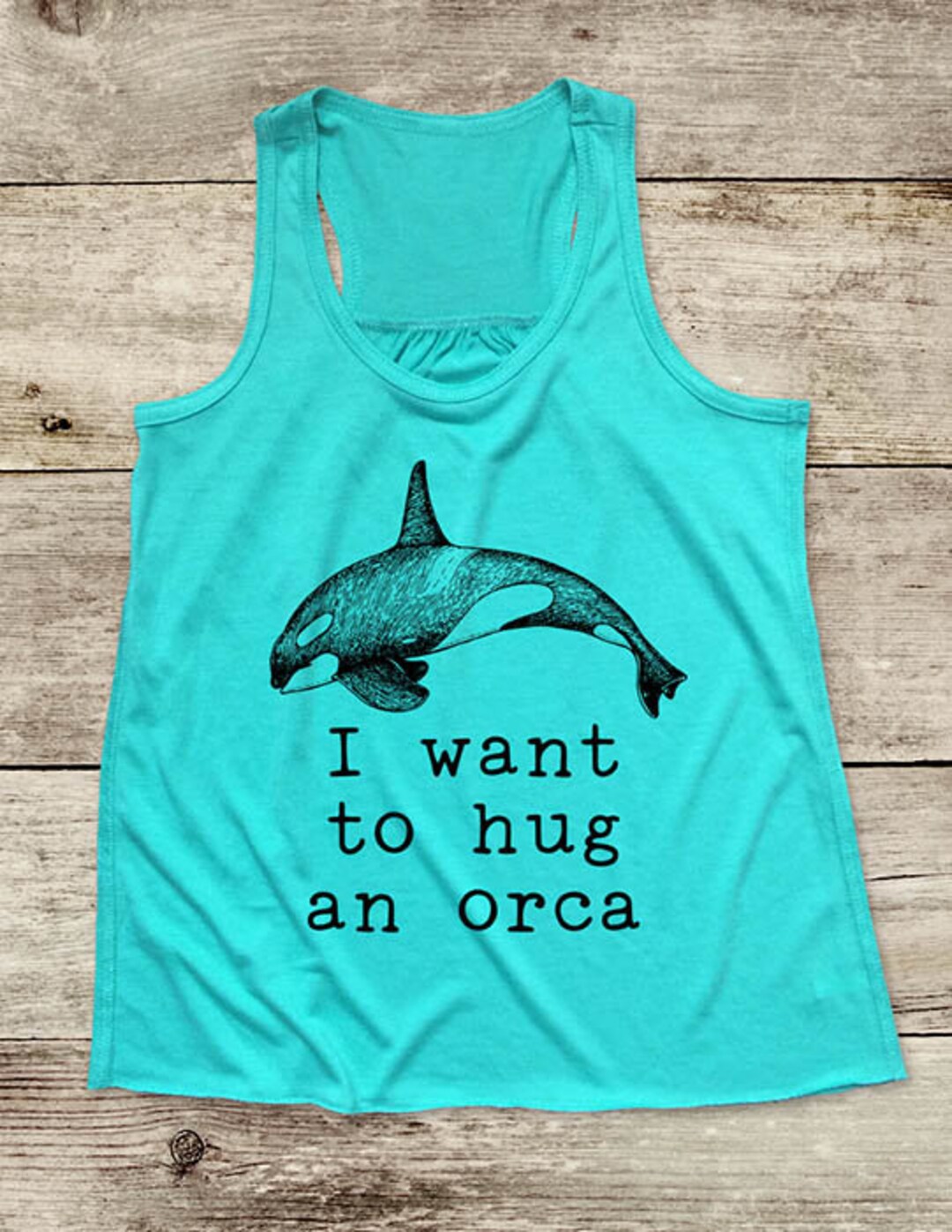 I Want to Hug an Orca - Ocean Sea Zoo Trip Running Youth Flowy ...