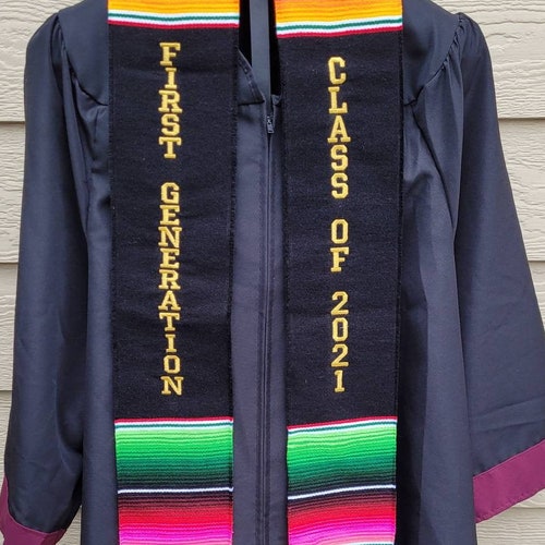 First Generation Stole Class of 2022 White Graduation Stole | Etsy