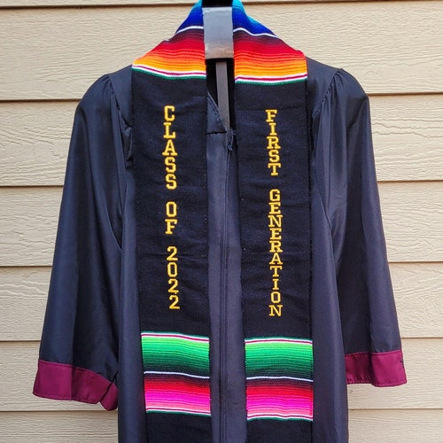 Graduation Class of 2022 FIRST GENERATION Mexican Sash Sarape - Etsy