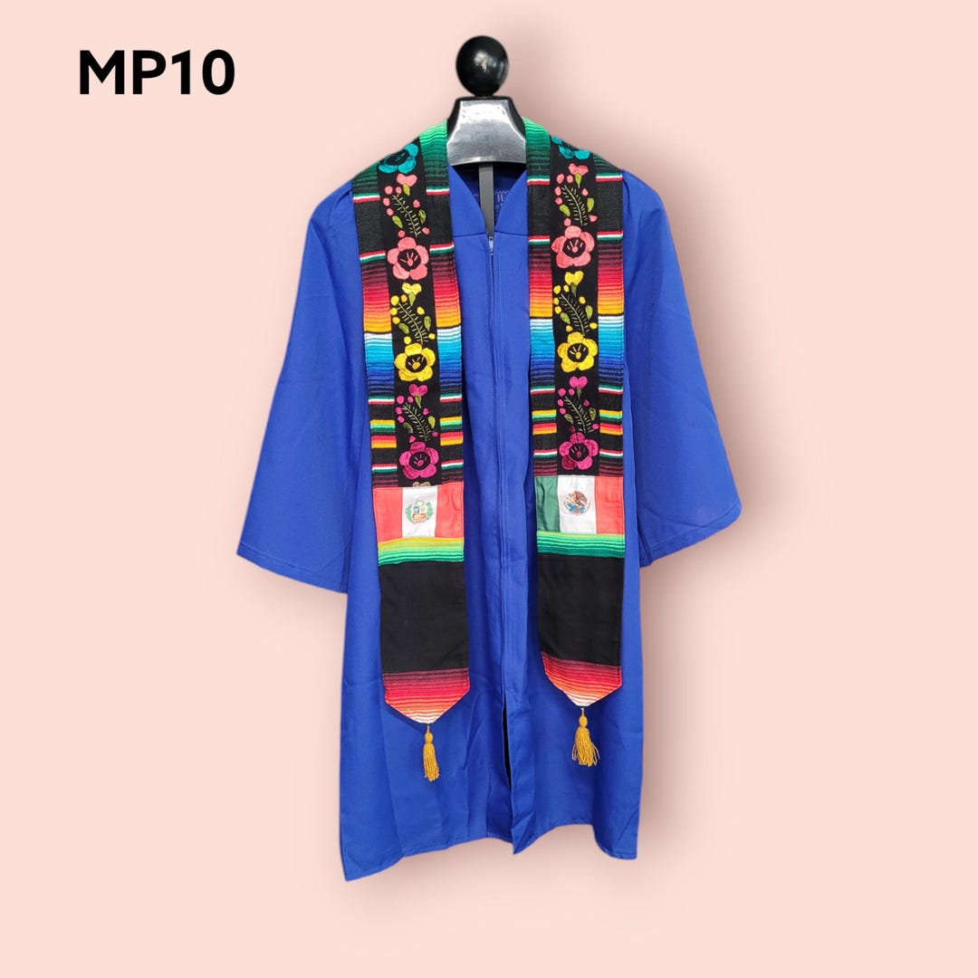 Custom Peru Mexico Graduation Stole, Serape Sash, Graduation Sash ...