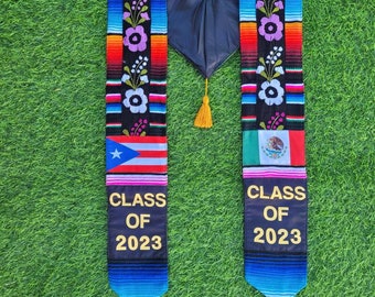 Graduation Stole Puerto Rican - Etsy