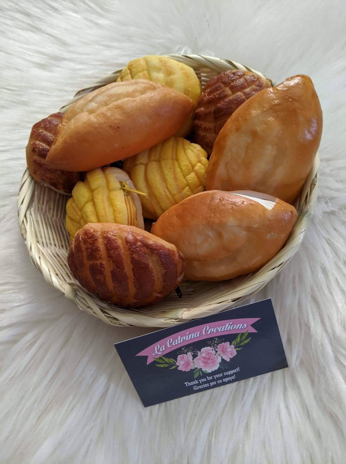 Pan Dulce Coin Purse Concha Bolillo Coin Purse Stocking - Etsy