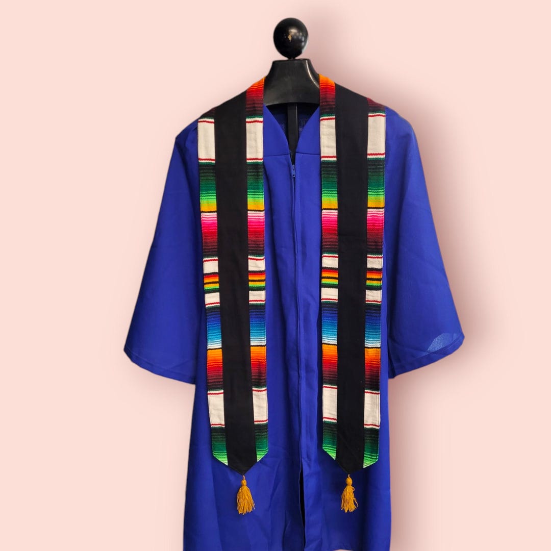 Mexican Graduation Stole, Sarape Stole, Serape Stole, Graduation Sash ...